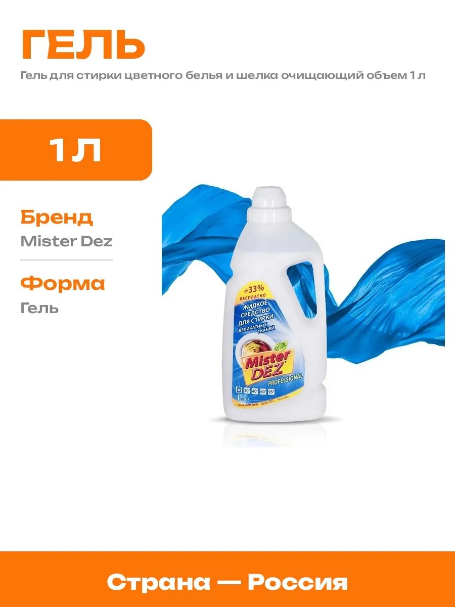 Средство для стирки мембраны и деликатных тканей 1 литр