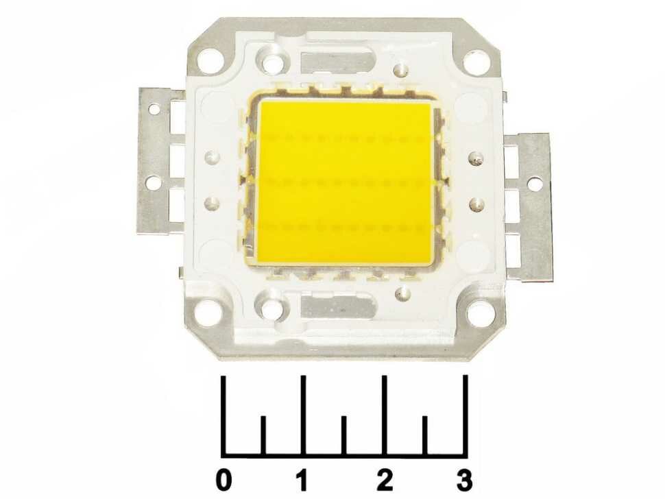 Светодиод LED 30W белый теплый 30-36V 3000K HL030WW
