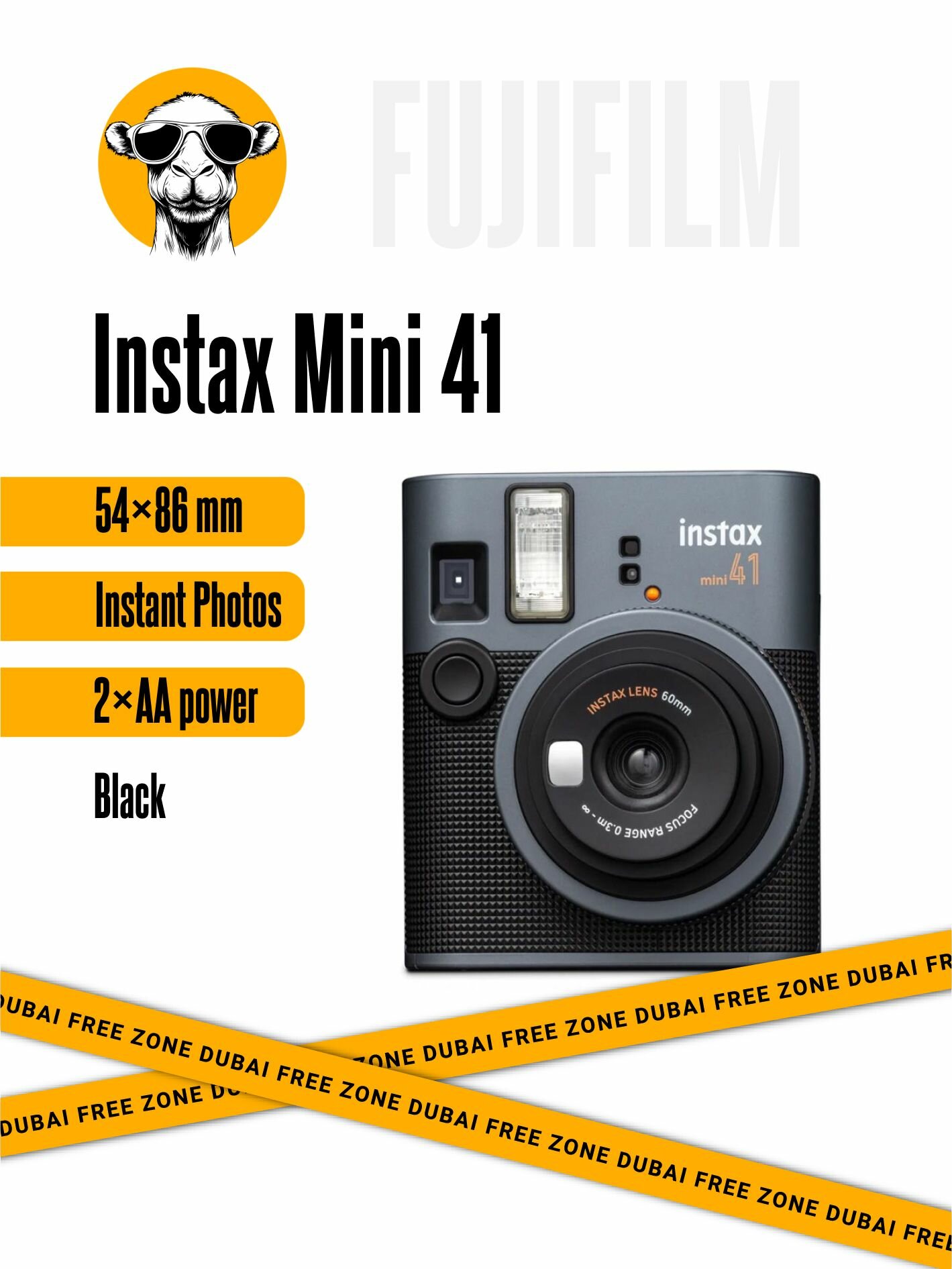 Фотоаппарат Fujifilm Instax Mini 41 Black