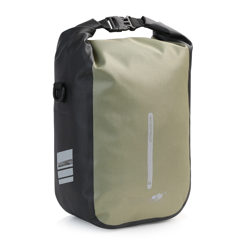 6L Waterproof Bike Front Bag Quick Release Bicycle Front Bag Electric Scooter Storage Bag Cycling Accessory, Color: blue, green, orange, black, Item size: 310*205*100mm, Package size: 260*210*52mm, Package weight: 560g, Includes: 1 Bicycle Bag, 1