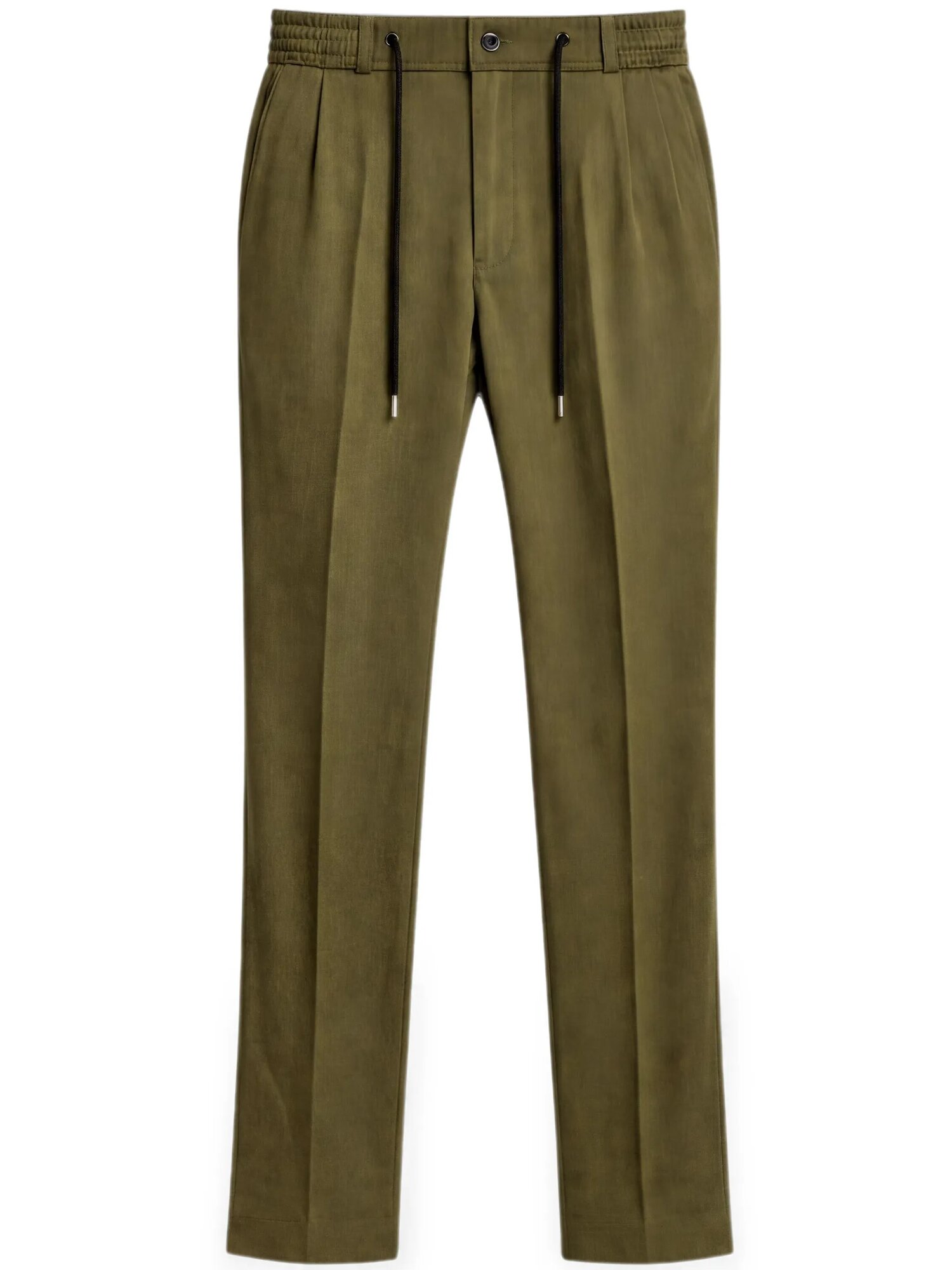 Брюки Tagliatore Pleated drawstring-waist trousers, размер 52 — фото 1