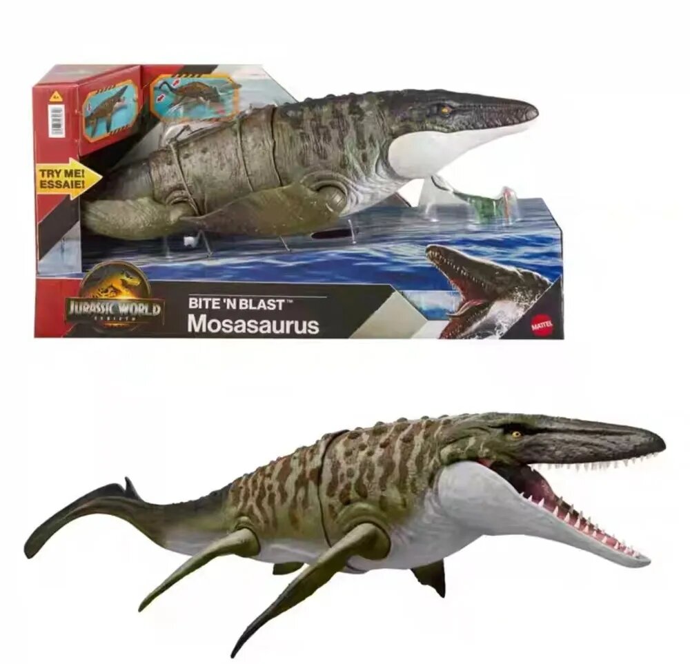 Фигурки Mattel Jurassic World, Серия Rebirth: Канглонг, Масштабная интерактивная игрушка со звуковой атакой AR