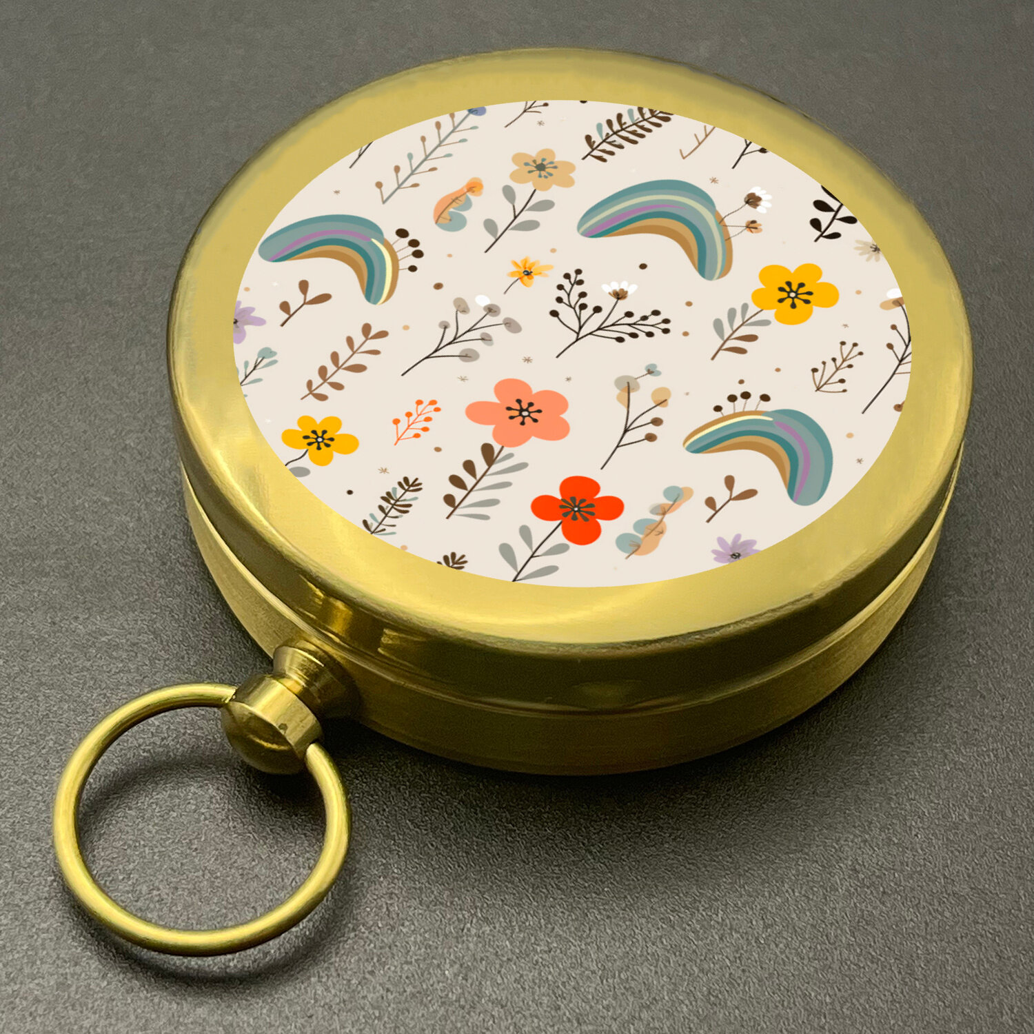 Компас автомобильный, классический карманный стиль, для кемпинга, портативный и прочный, 1 шт.