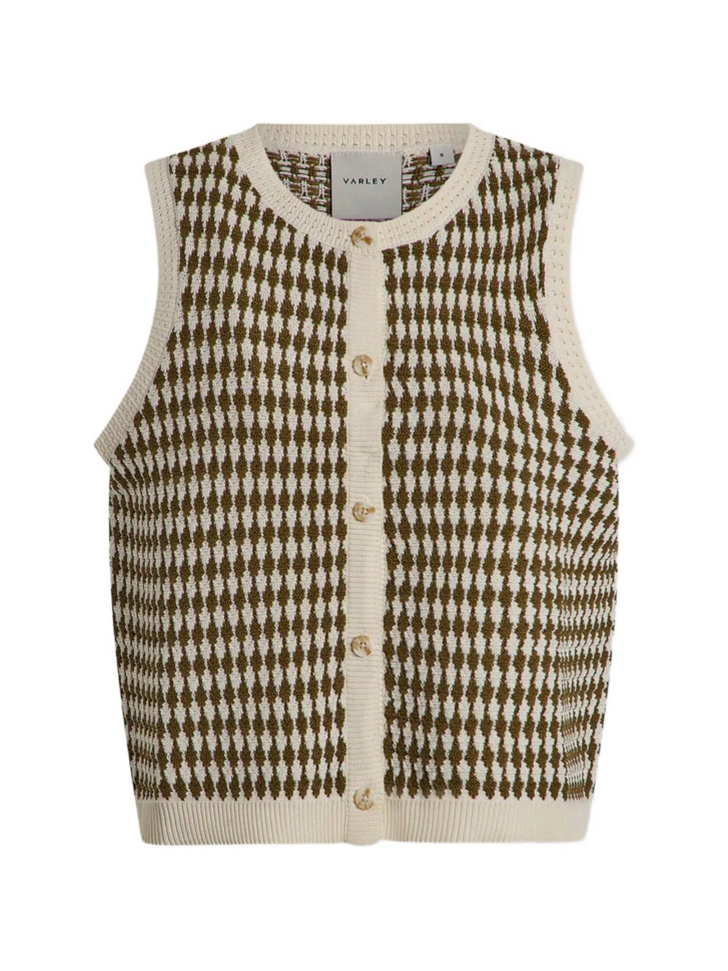 Жилет Aura geometric-pattern knit vest