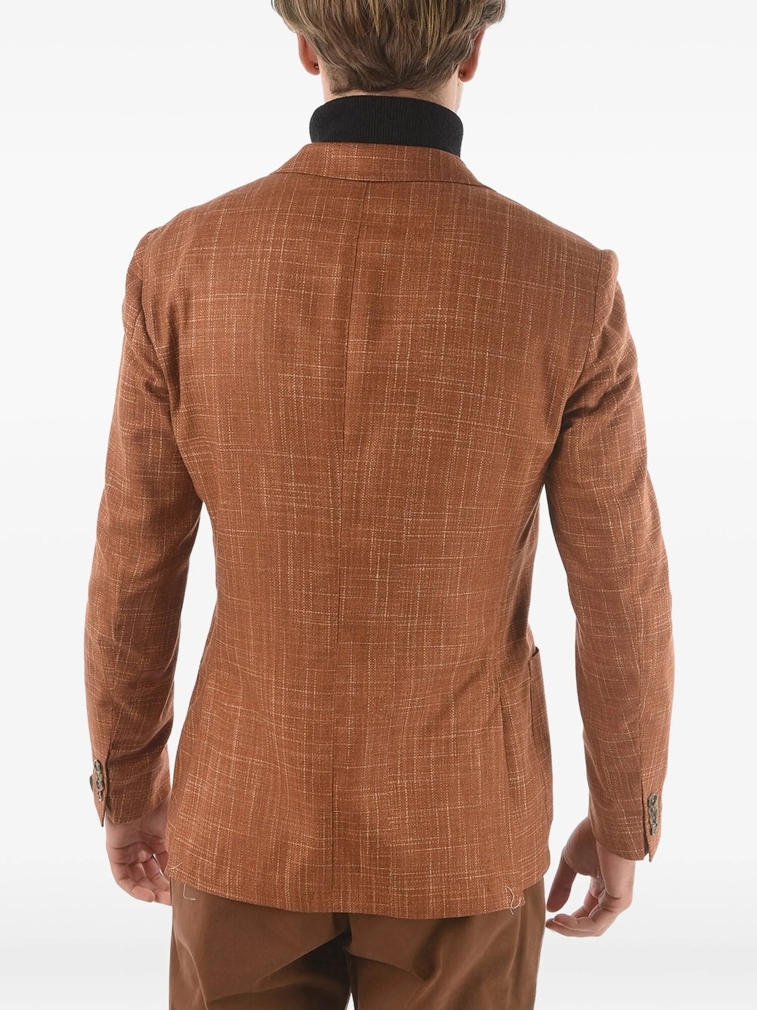 Пиджак Corneliani Single-breasted silk blazer, размер 48 — фото 1