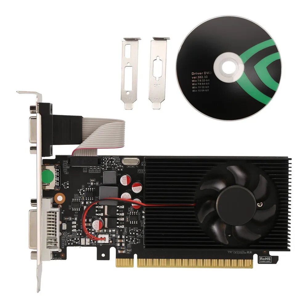 Видеокарта GT730 4 ГБ DDR3 128 Бит С Совместимым Портом VGA DVI