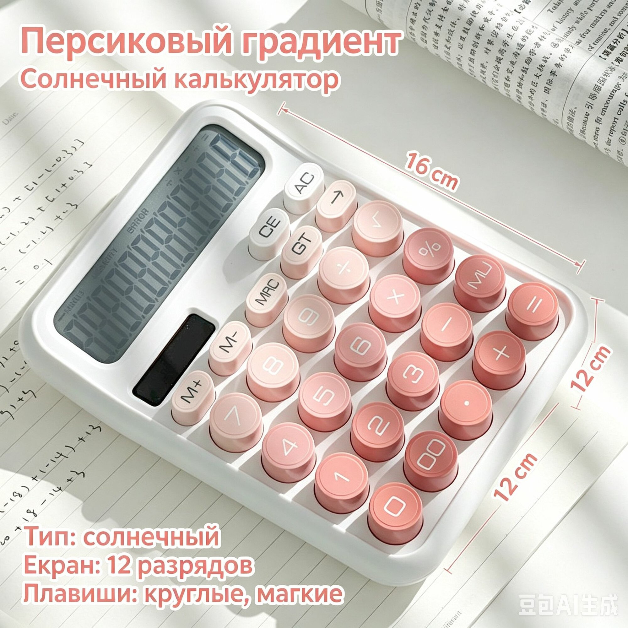 Экономичный солнечный калькулятор для студентов и офисных работников красивый и функциональный, не кричит