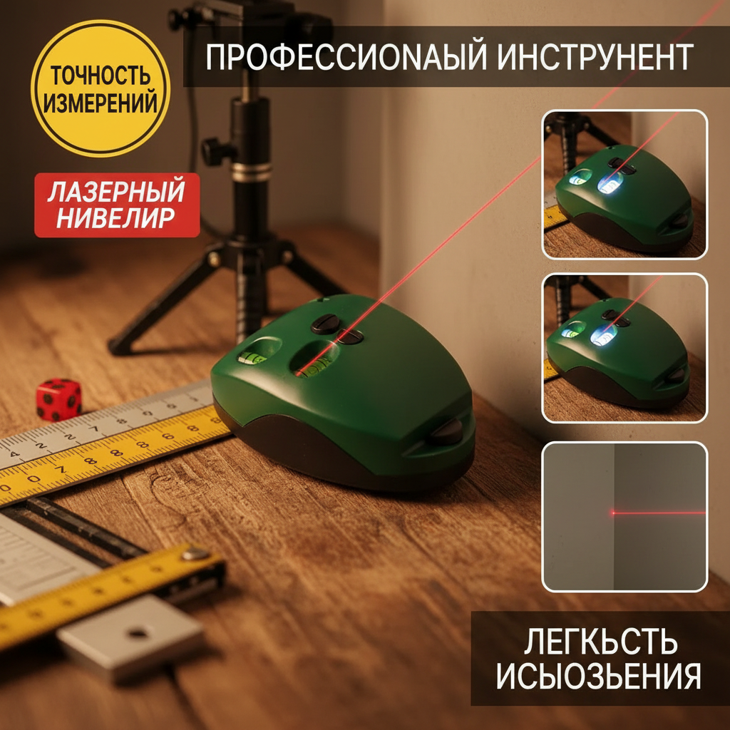 Лазерный уровень, нивелир Красныйлуч