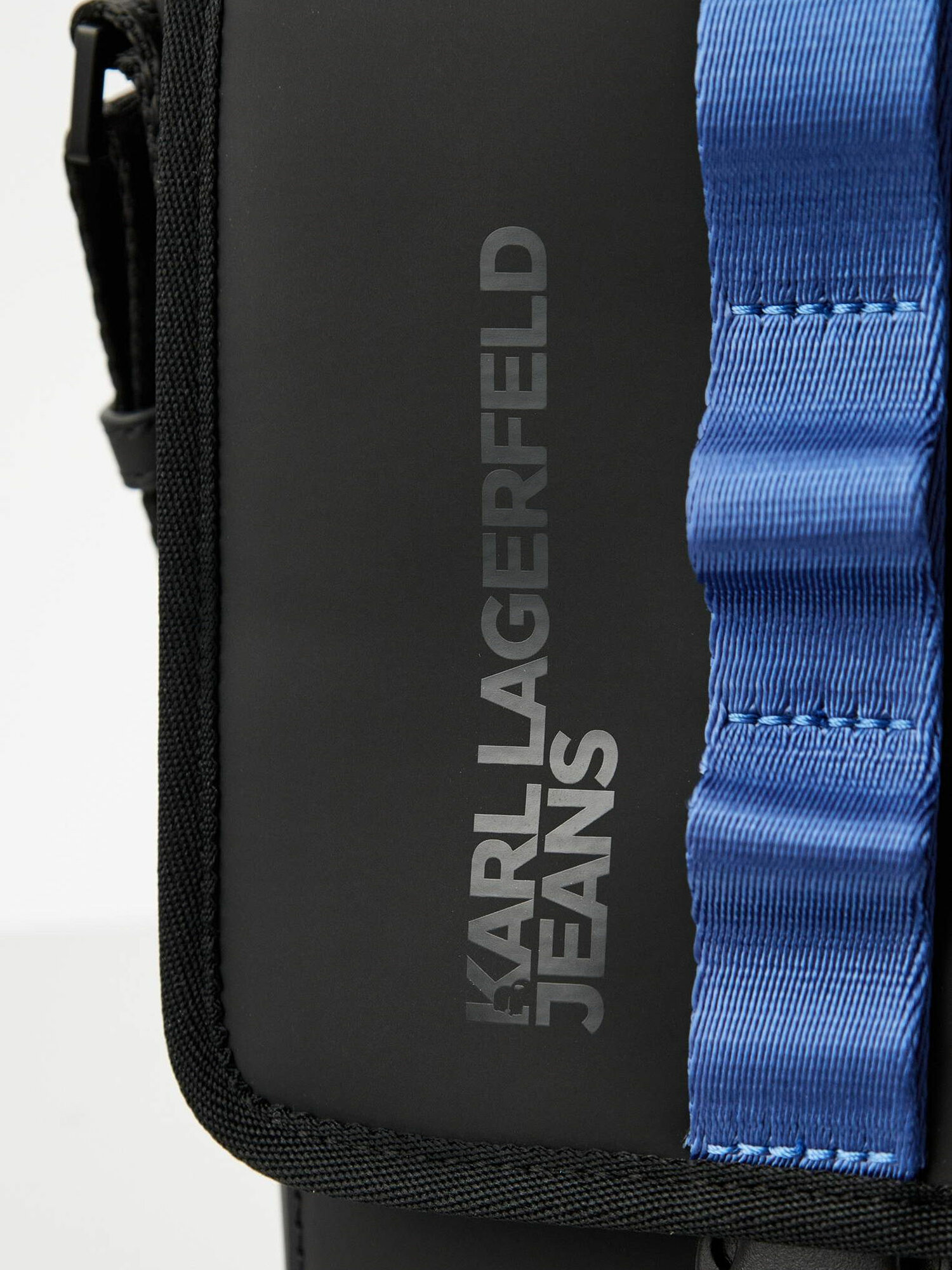 Сумка мессенджер KARL LAGERFELD JEANS, фактура гладкая, черный — фото 1