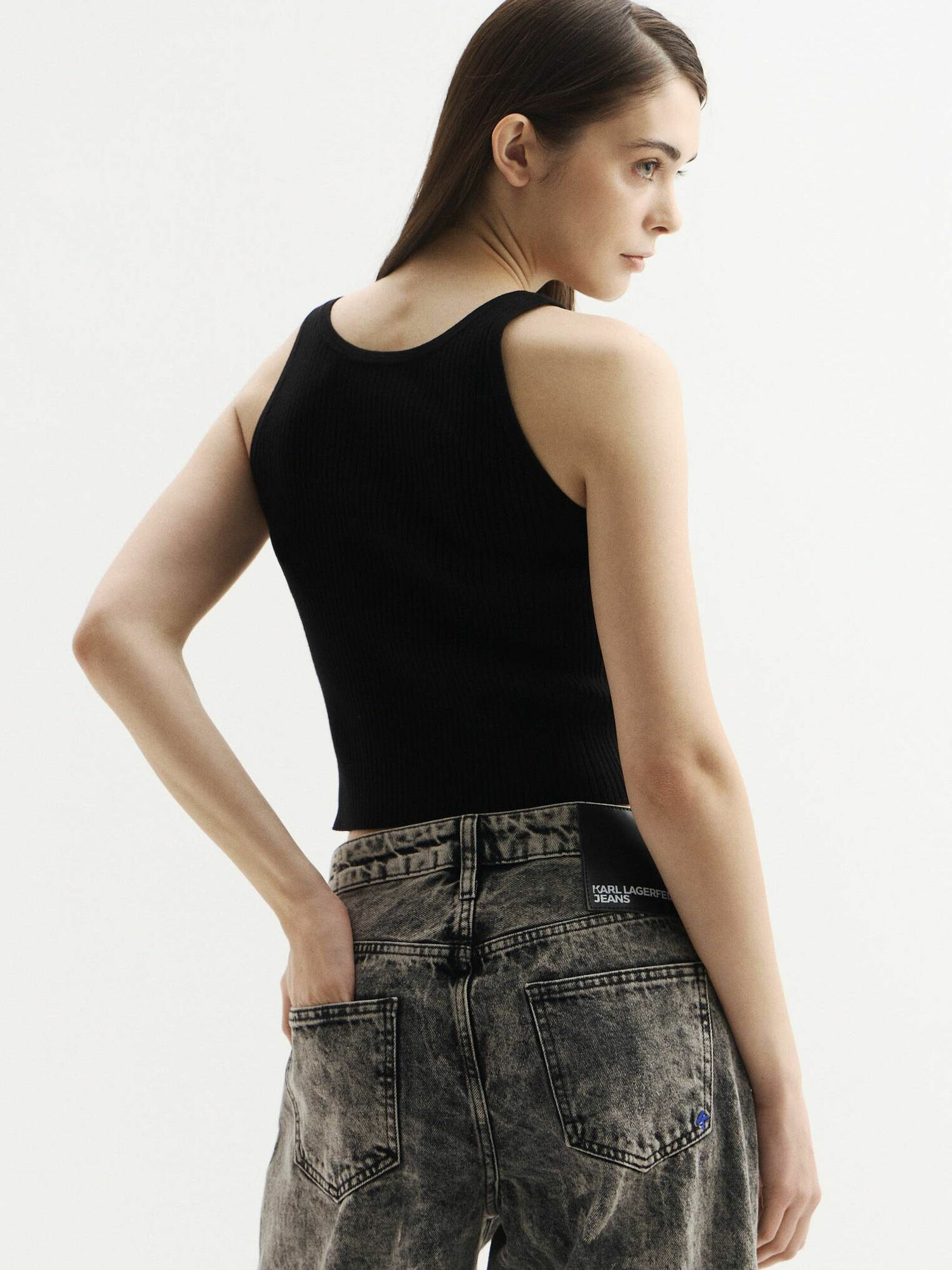 Футболка KARL LAGERFELD JEANS, размер S, черный — фото 1