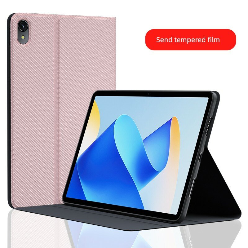 Защитный магнитный силиконовый чехол с функцией умного сна для Huawei MatePad 11 (2023) — Розовый, в комплекте