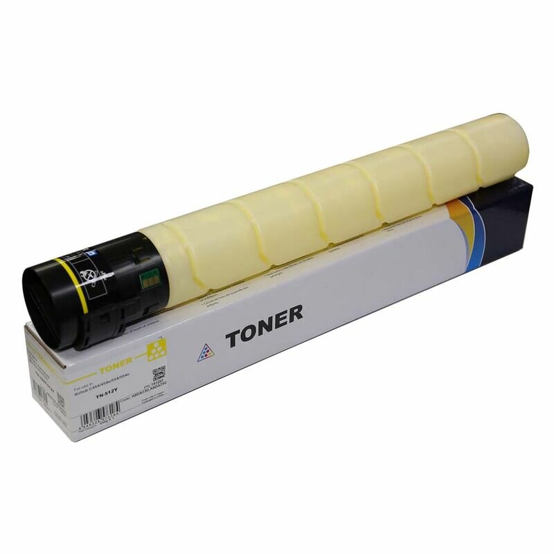 Картридж TN-512Y для Konica Minolta Bizhub C454e, C554e, C454, C554 CET желтый