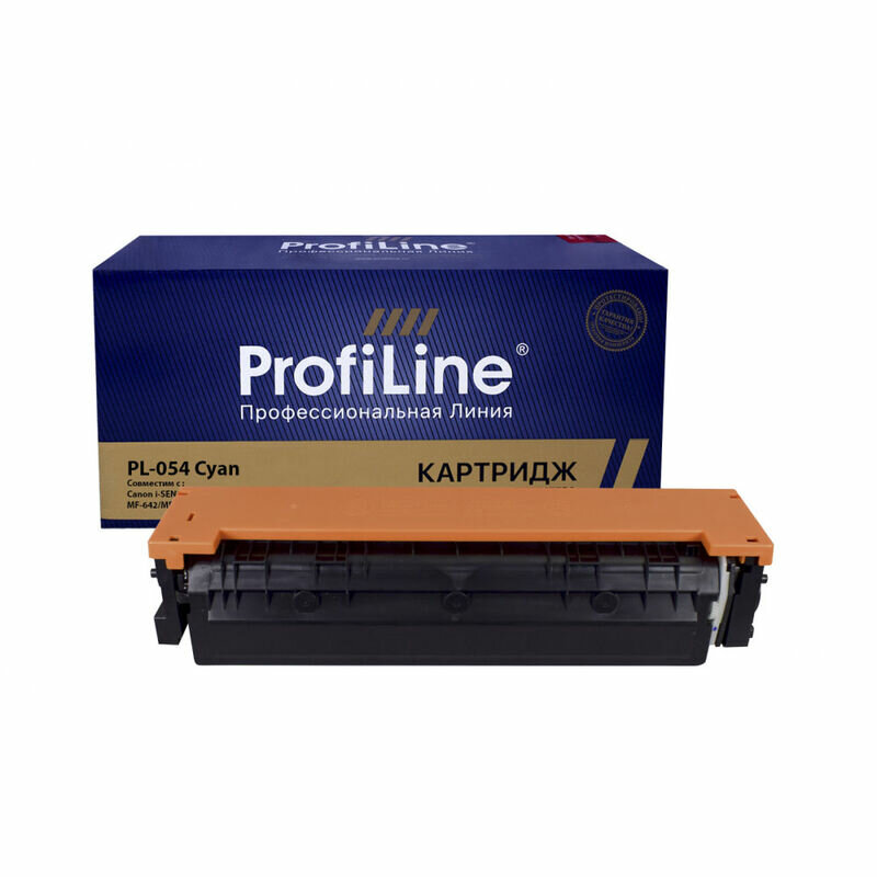 Картридж 054C для Canon i-SENSYS MF641Cw, MF645Cx, MF643Cdw, LBP623Cdw 1200 стр. ProfiLine голубой