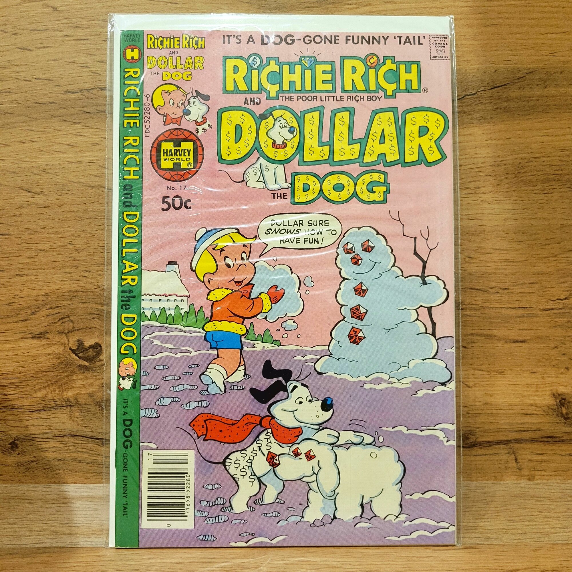 Раритетный Комикс Dollar Dog #17. 1975 Год. Комикс (сингл) на английском языке