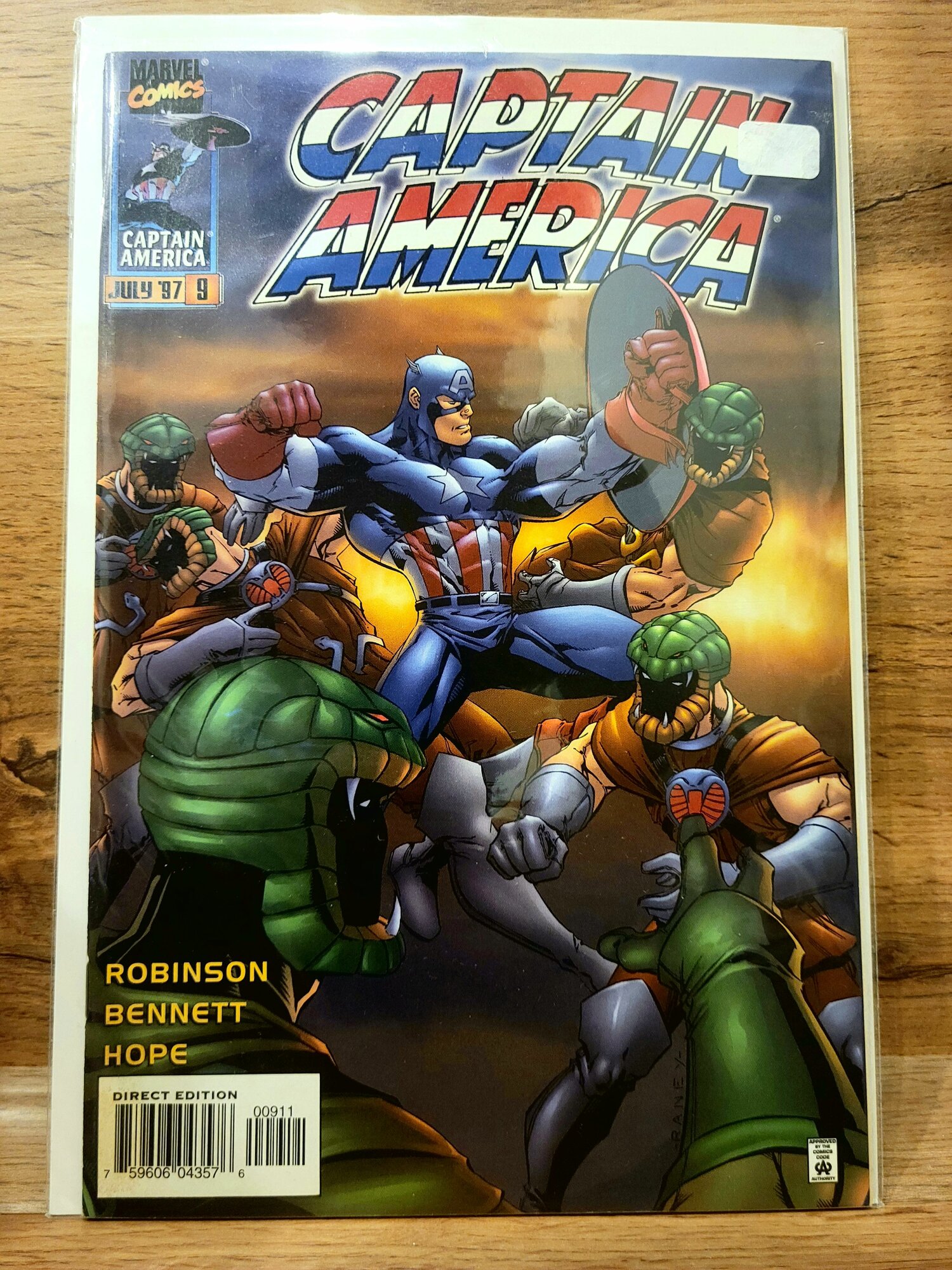 Ретро Комикс Captain America #9. 1997 Год. Оригинал!