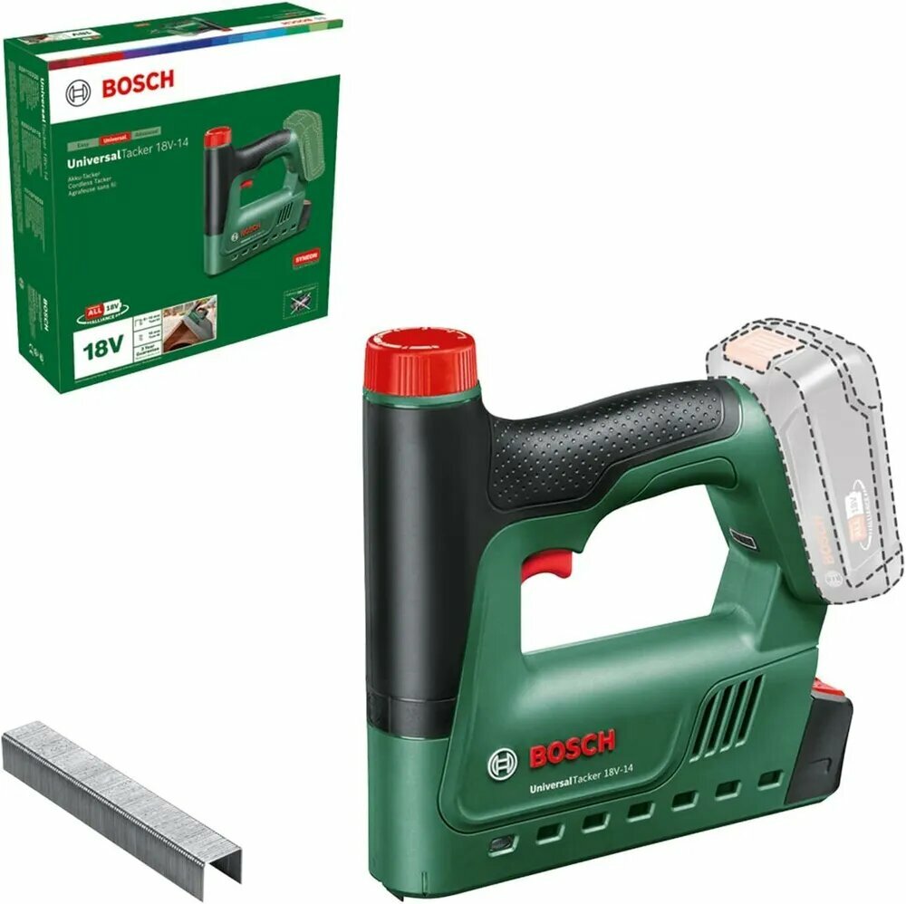 Cтроительный степлер Bosch UniversalTacker 18V-14, без акк и з/у, 06032A7000
