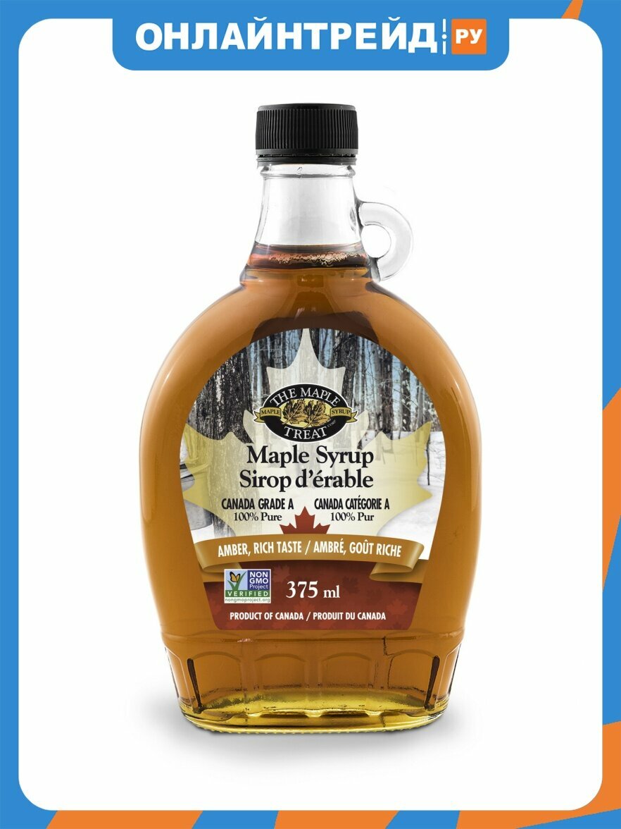 Кленовый сироп The Maple Treat 100% 375 мл стекло (Канада)