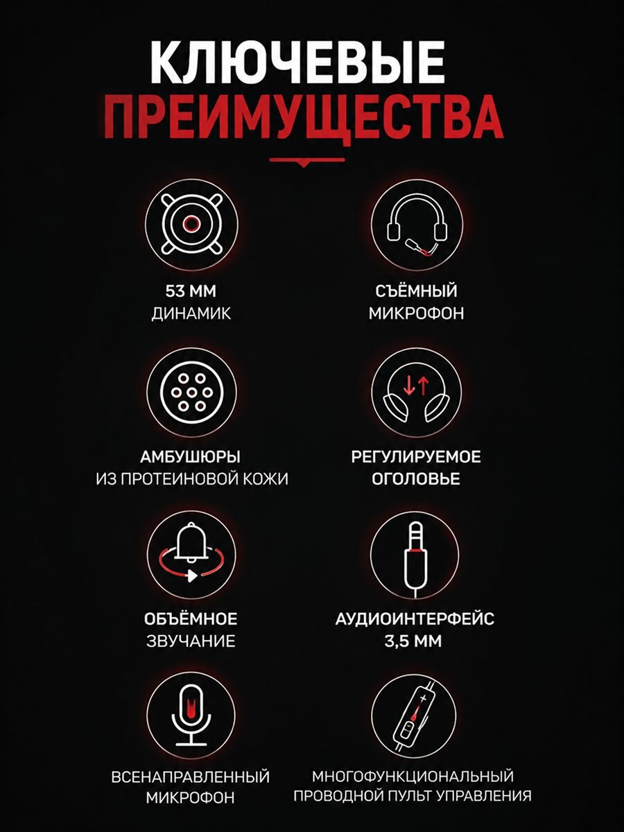Гарнитура Havit H2002d Black — фото 1
