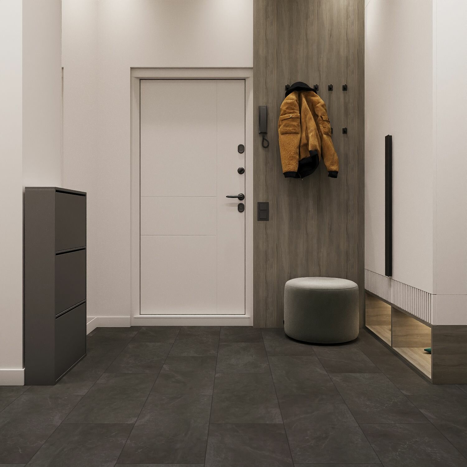 Кварц-винил Floorwood Synchro Бетон Вентура 4 мм 0,5 мм защ. слой (2,23 кв. м.)