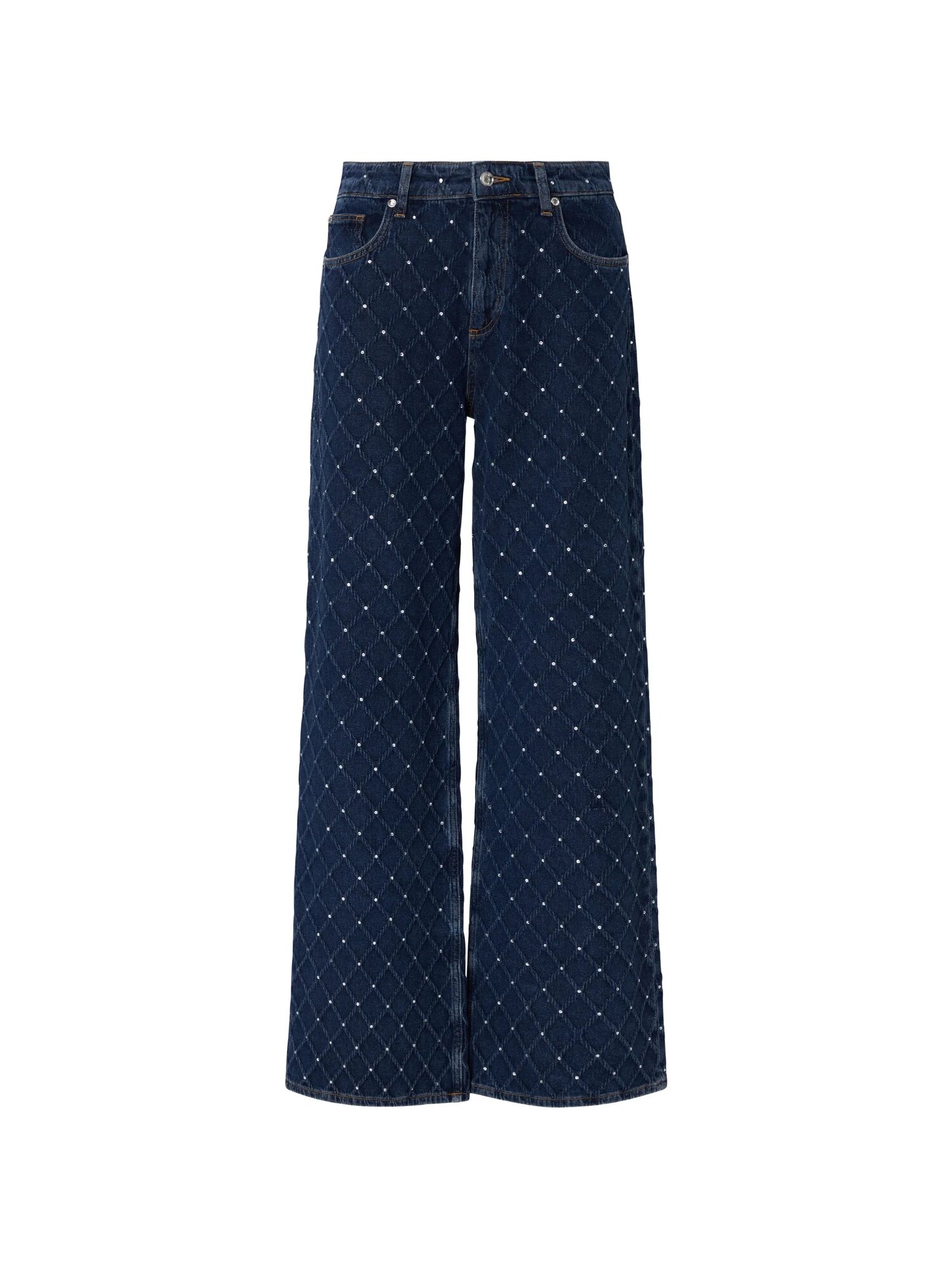 Джинсы Matelassé jeans with rhinestones 