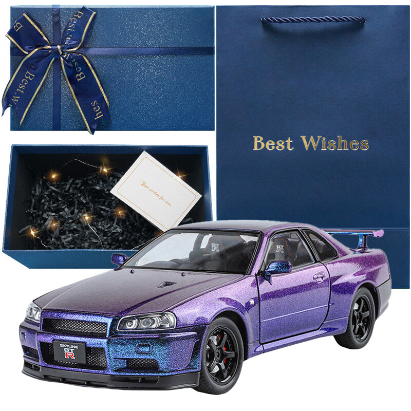 Модель TY MODELS Skyline GTR R34 в подарочной коробке, Blessing Box, 21CM EU