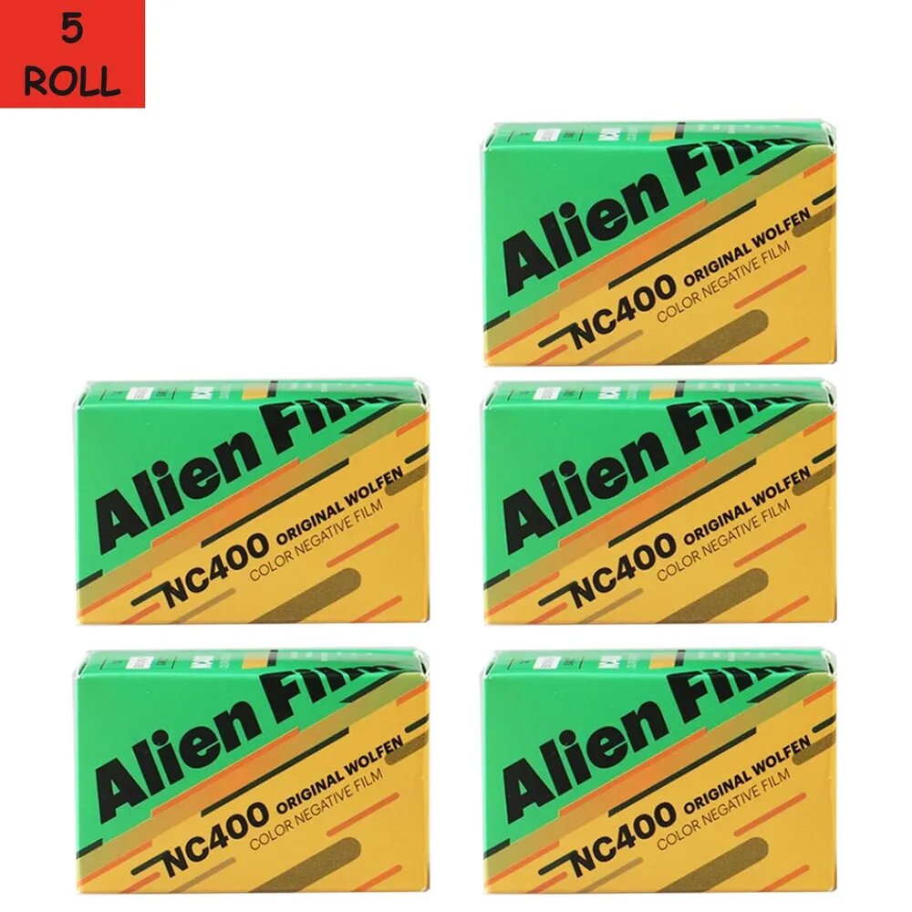5 шт Alien COLOR NEGATIVE FILM CN400 36 кадров пленка 35мм Для фотоаппарата Kodak 135