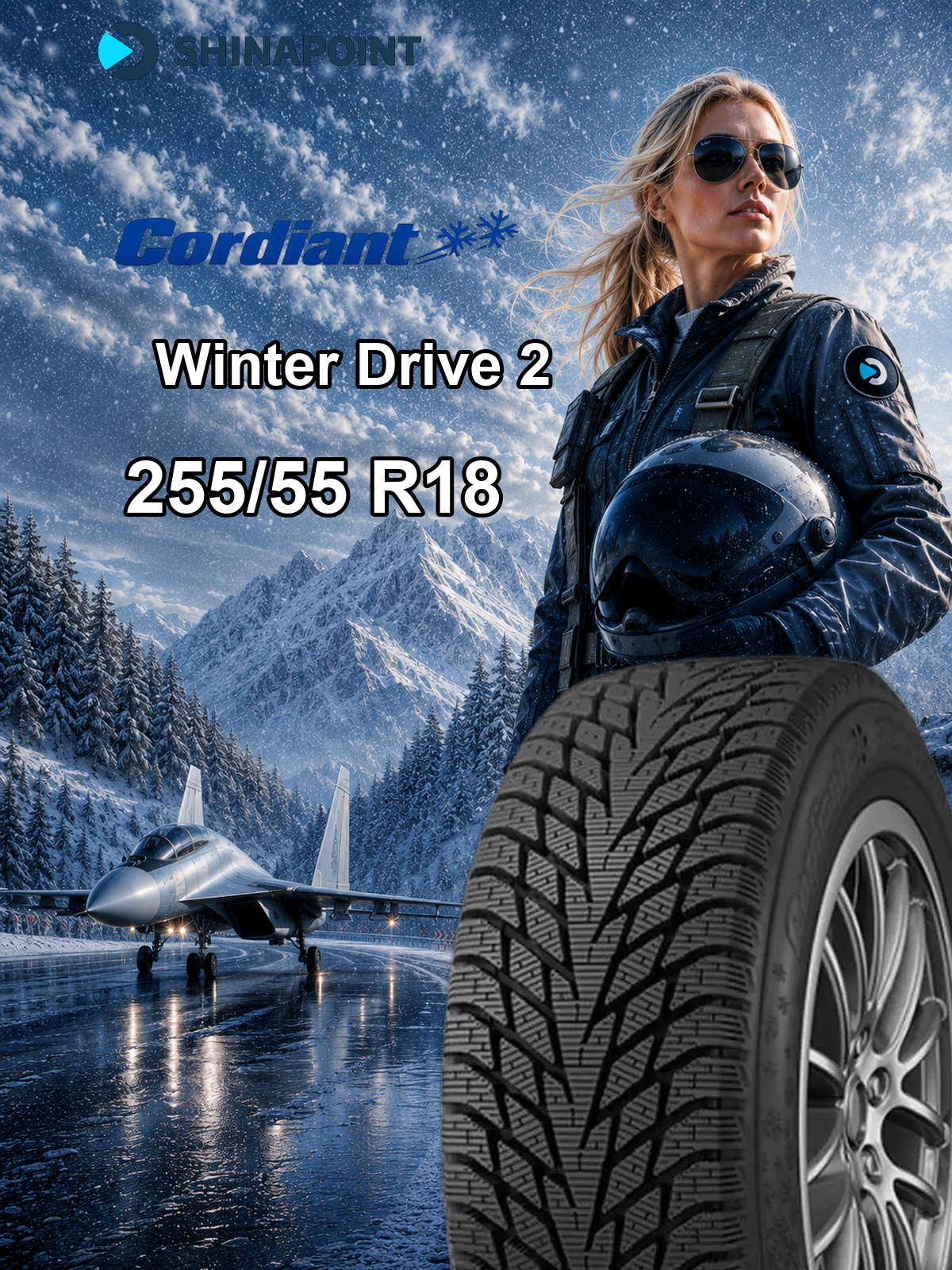 Шины зимние R18 255 55 109 T автомобильная зимняя резина Cordiant модель Winter Drive 2