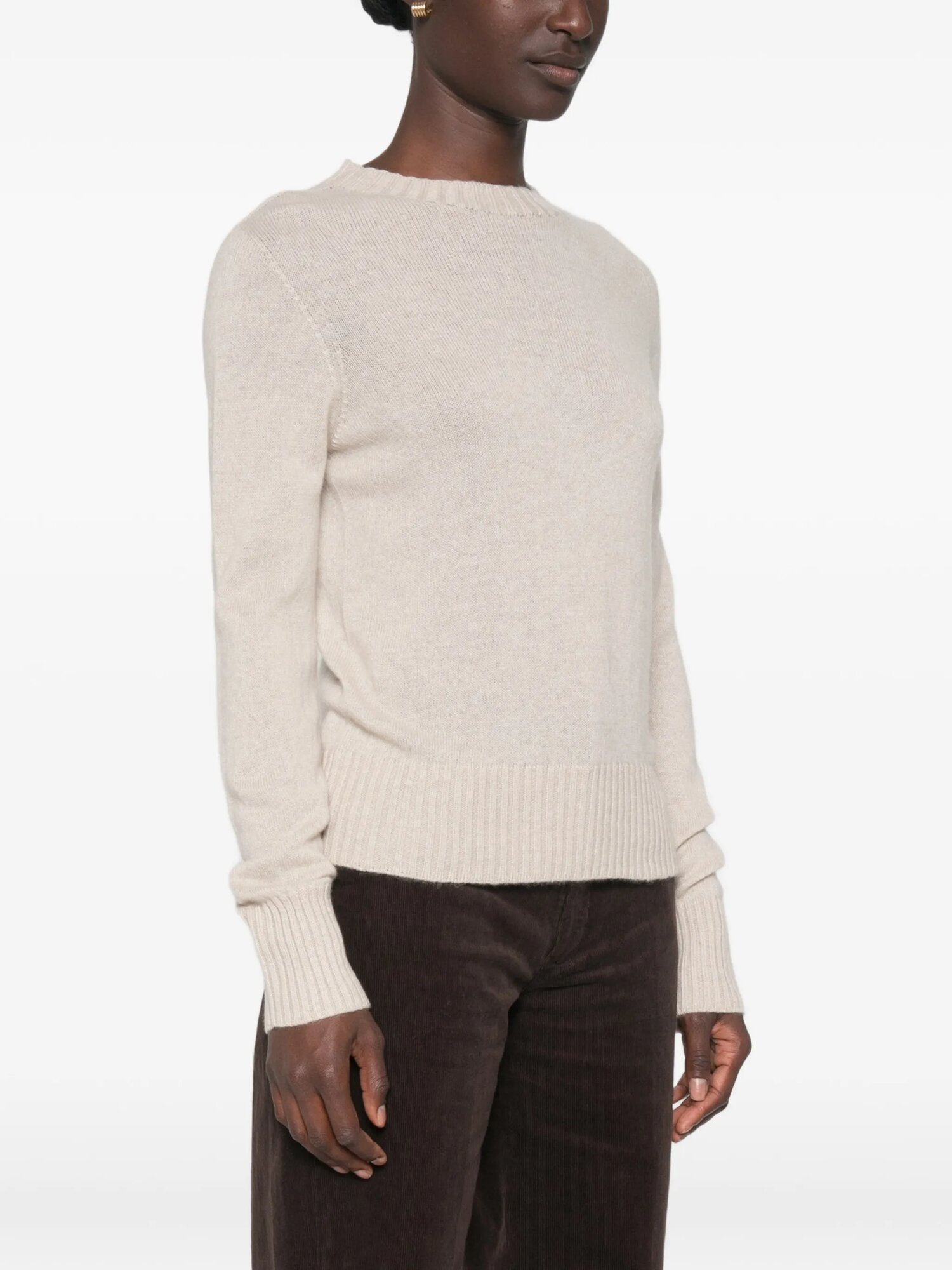 Свитер ARAGONA Ribbed-trim crew neck sweater, размер 40 — фото 1