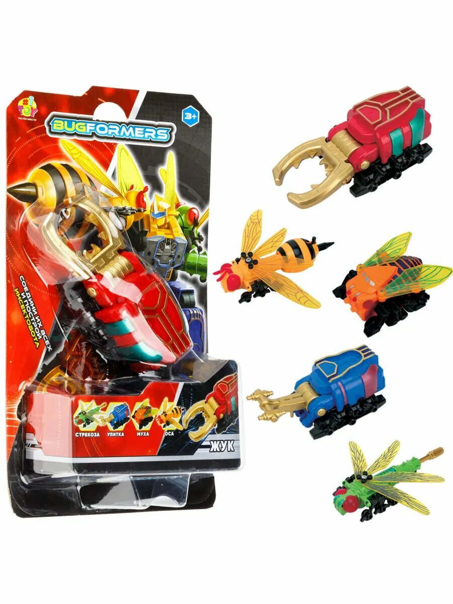 Робо-насекомое 1TOY инерционная игрушка