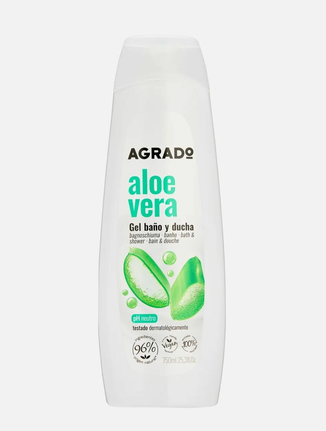 Гель для душа AGRADO aloe vera