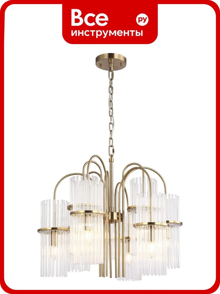 Светильник подвесной ST-Luce латунь/прозрачный E1х40W ST luce SL6145.303.09