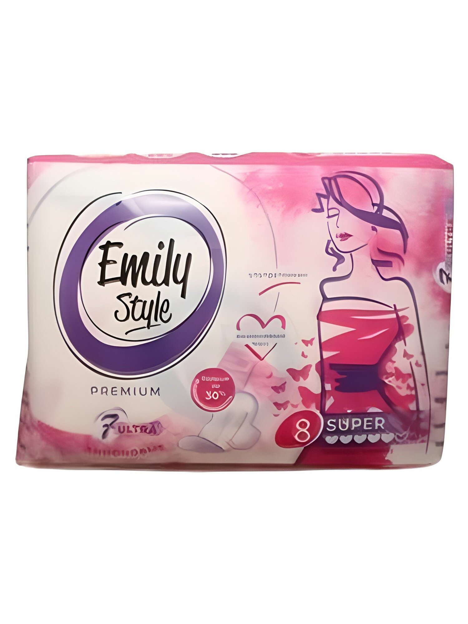 Прокладки гигиенические Emily Style Premium Super, ультратонкие, анионовые, 8 шт