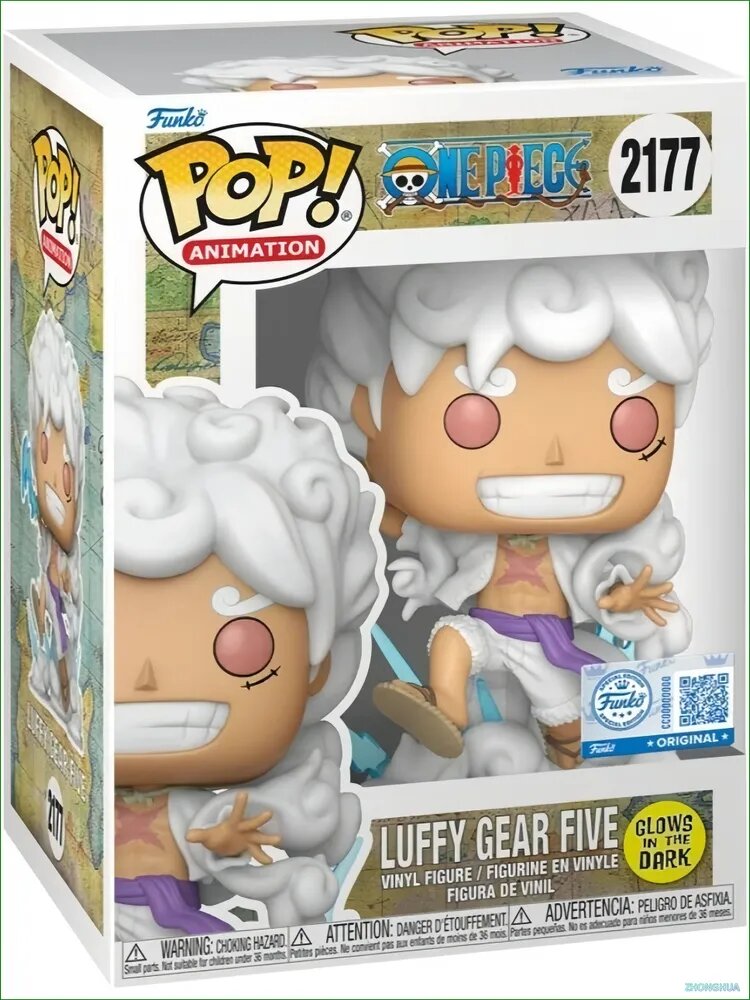 Эксклюзивная светящаяся фигурка Luffy Gear Five от Funko Pop One Piece