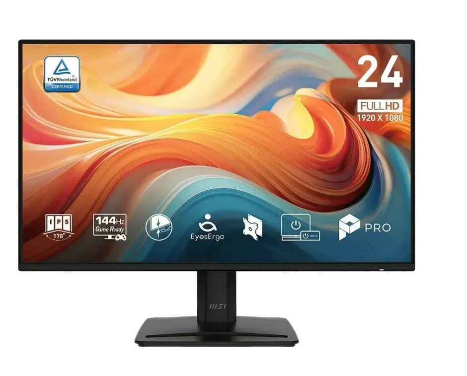 Монитор MSI 23.8" Pro MP242 E14A черный IPS LED 16:9 HDMI M/M матовая 1500:1 300cd 178гр/178гр 1920x1080 144Hz VGA DP FHD 3.1кг