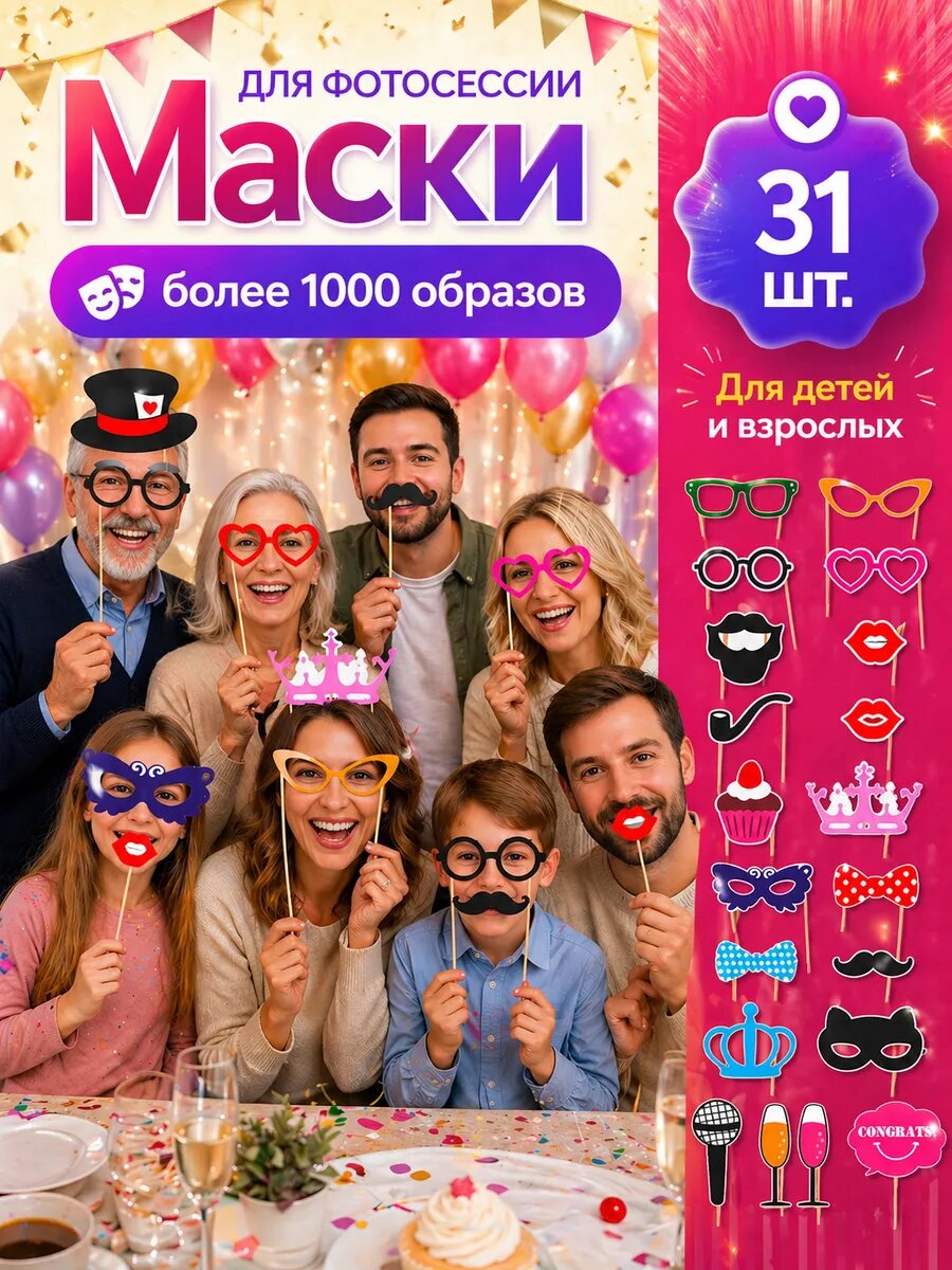 Маски карнавальные фотобутафория