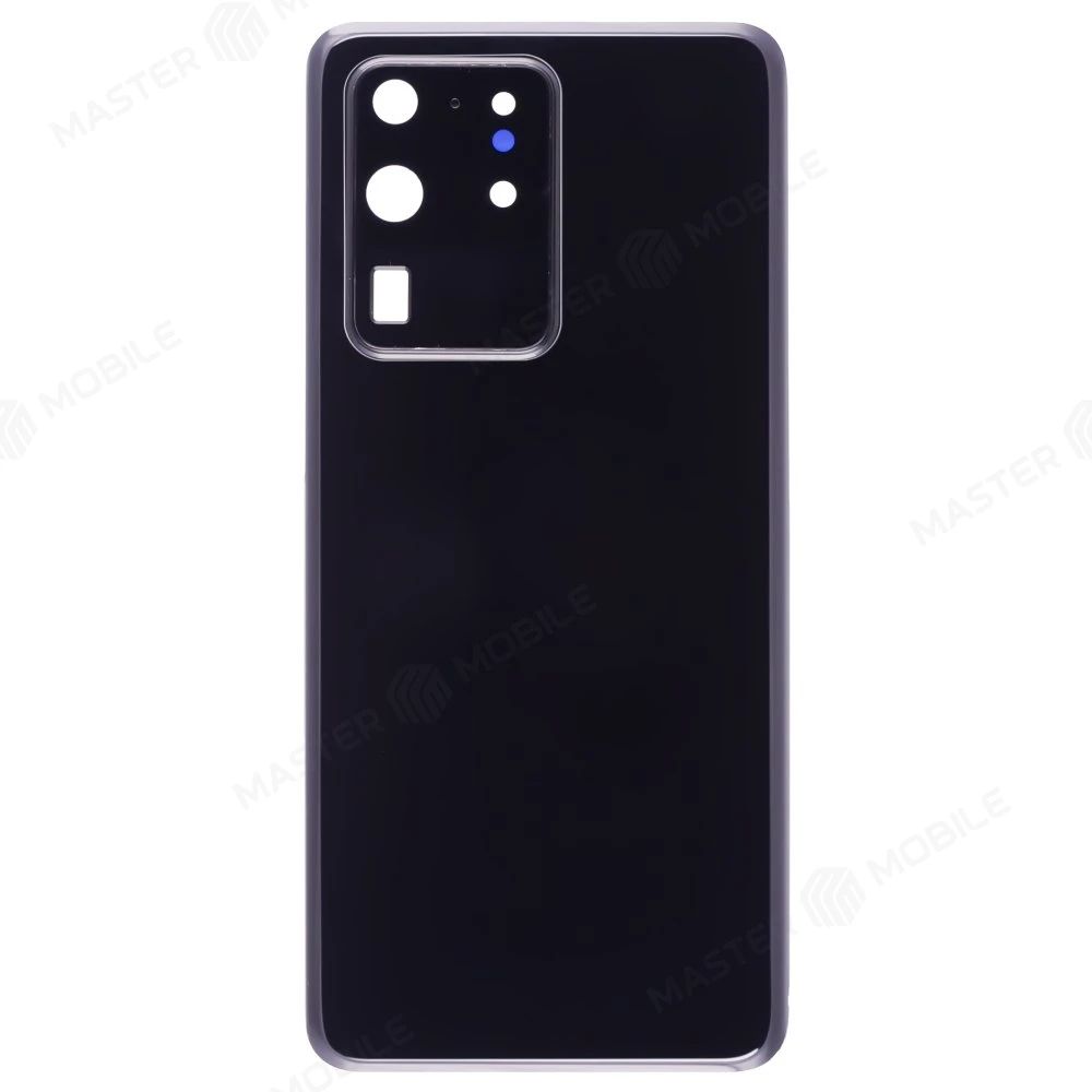 Задняя крышка для Samsung G988 Galaxy S20 Ultra (черный) (в сборе со стеклом камеры)