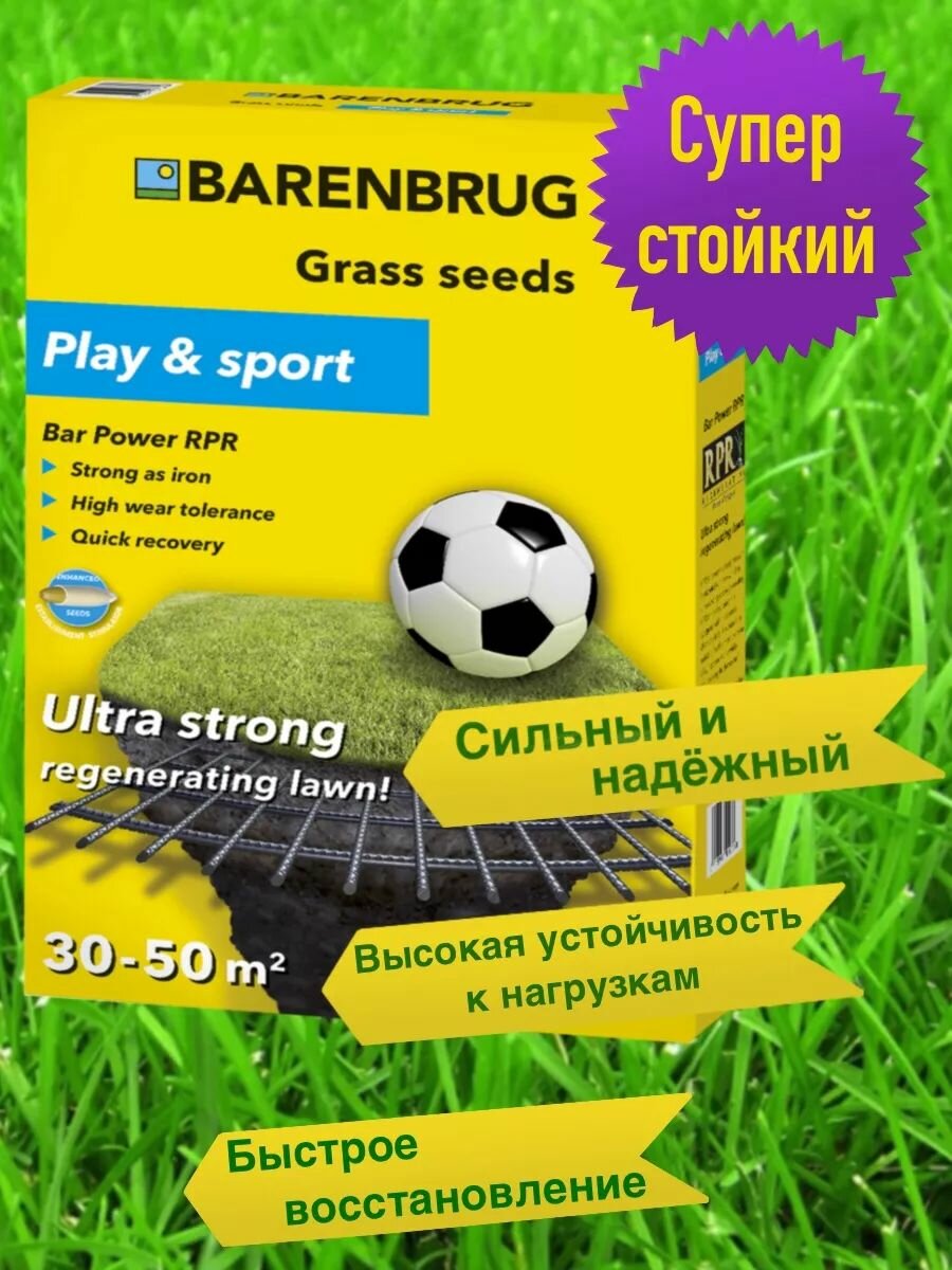 Газон голландский партерный - спортивный - засухостойкий - теневыносливый
