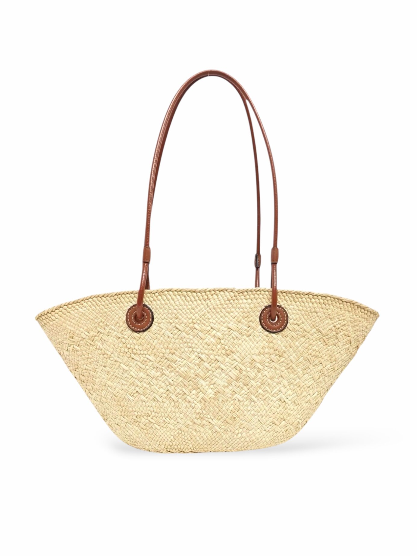 Сумка тоут Loewe Basket Medium, коричневый, бежевый — фото 1