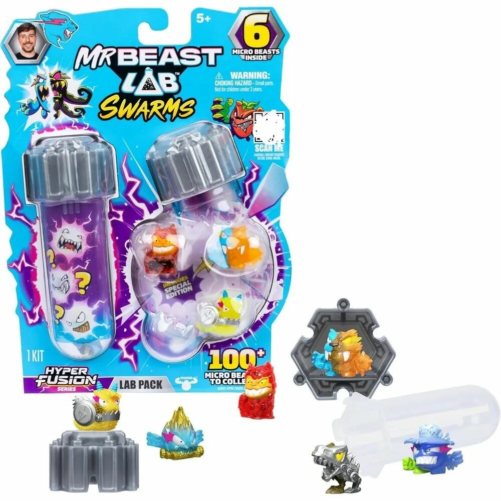 MrBeast Lab - Лаборатория животных LAB PACK hyper fusion Отправьте одно из них случайным образом
