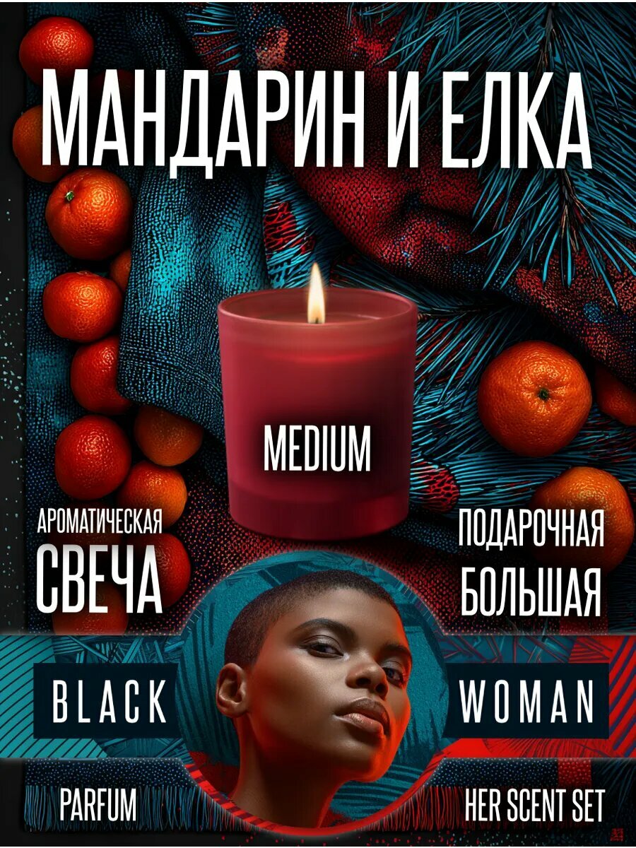 Свечи ароматические подарочные для дома елка ель