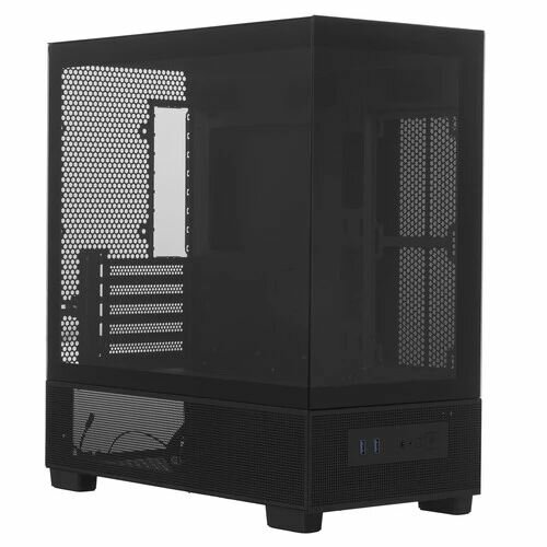 Компьютерный корпус XASTRA Q500M 0F (Q500-0F) черный - Mini Tower, Micro-ATX, USB 2.0 Type-A, USB 3.2 Gen 1 Type-A