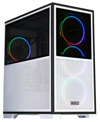 Компьютерный корпус 1STPLAYER INFINITY IF8 ARGB (IF8-WH-4FO7-14-W) белый - Midi Tower, E ATX, USB 3.2 Gen 1 Type A, USB 3.2 Gen 2 Type C