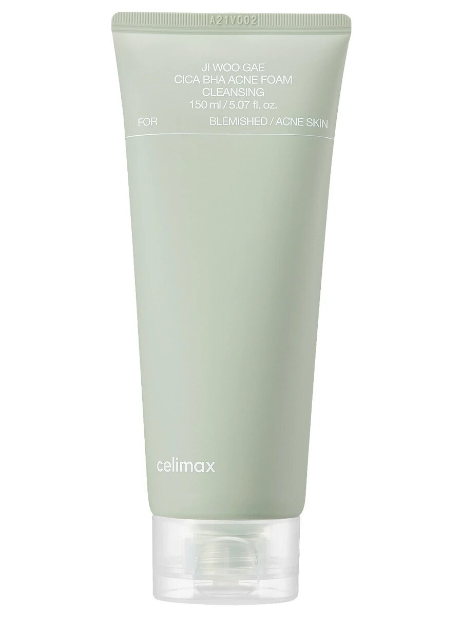 Celimax Очищающая пенка с BHA-кислотой и центеллой азиатской Ji Woo Gae Cica BHA Acne Foam Cleansing 150 мл