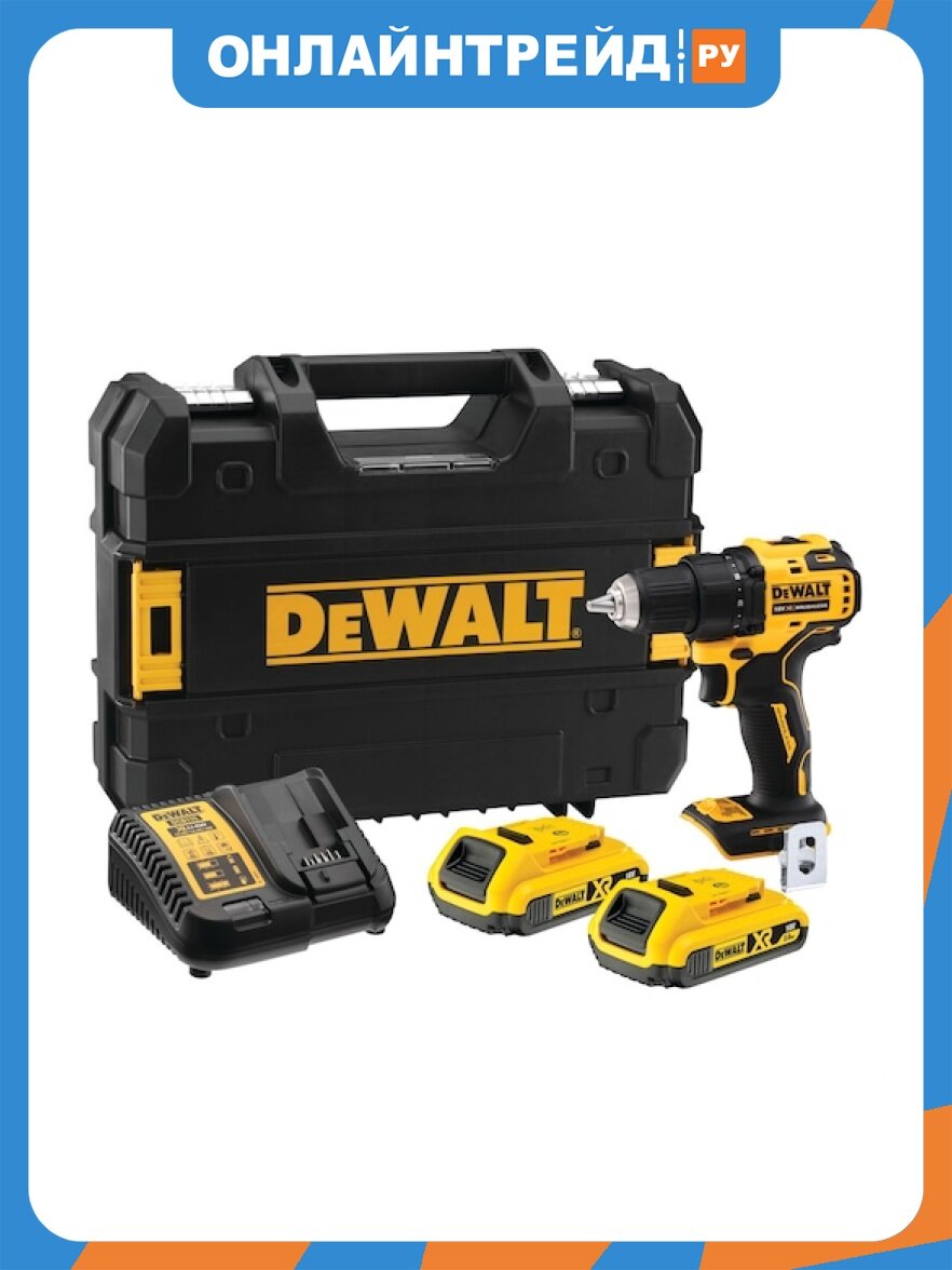 Дрель-шуруповерт аккумуляторная Dewalt DCD708D2T