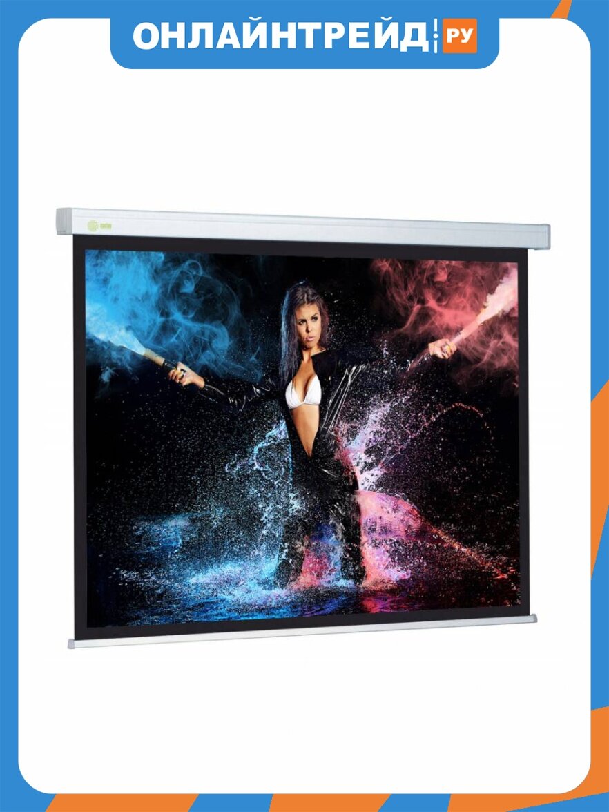 Экран Cactus 168x299см Wallscreen CS-PSW-168x299 16:9 настенно-потолочный рулонный белый
