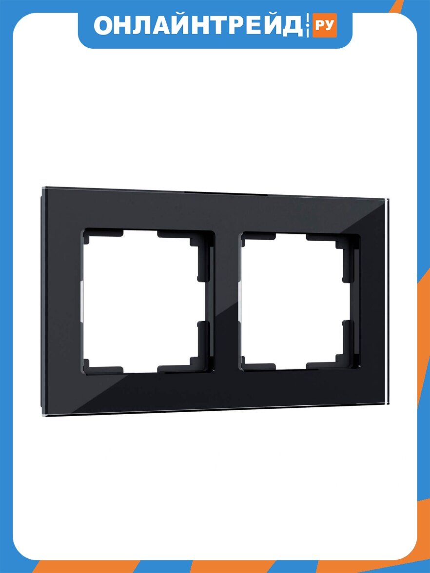 Рамка Werkel на 2 поста Favorit черный W0021108 4690389159589