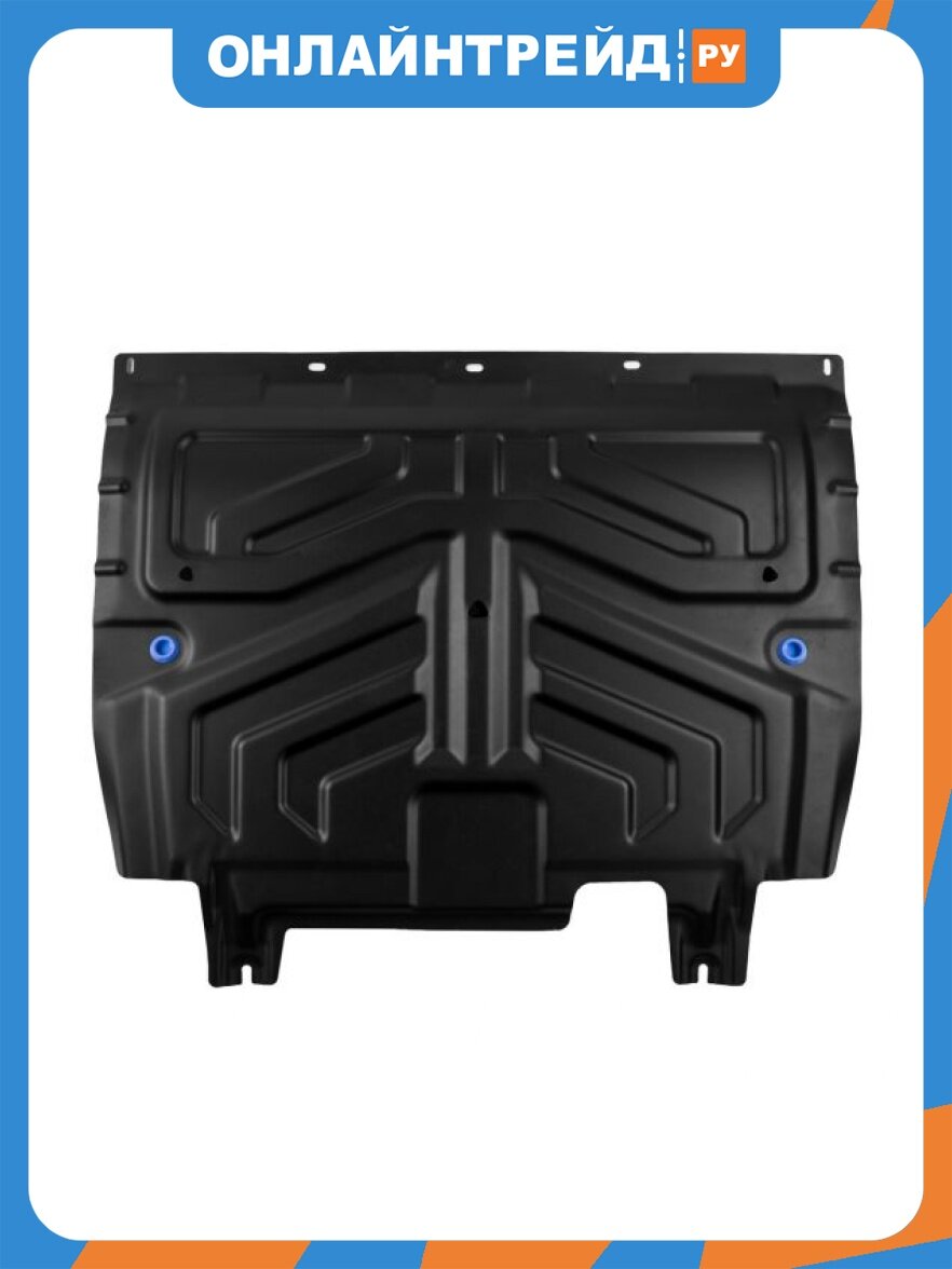 Защита картера и КПП Rival для Geely Coolray SX11 FWD (2020-н. в.), сталь 1.5 мм, с крепежом, штампованная