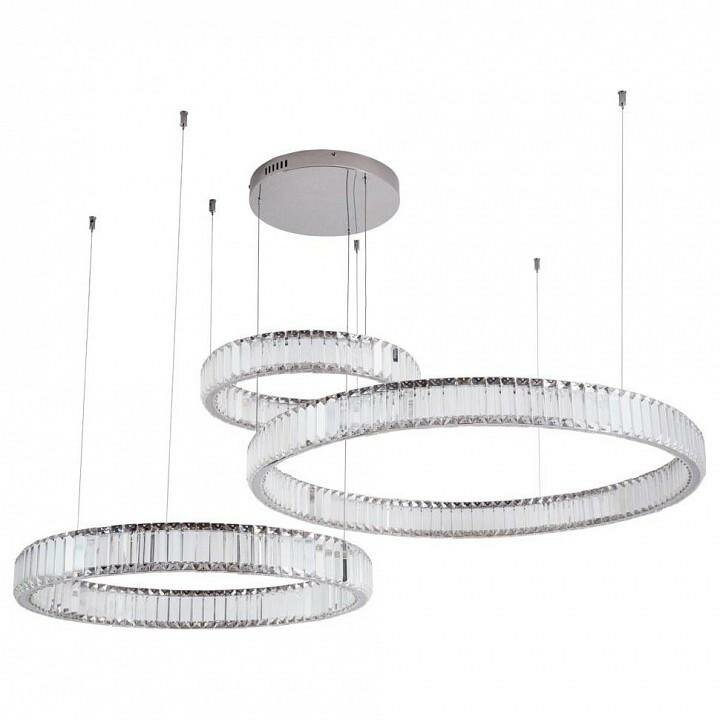 Подвесной светильник Divinare Renata 1135 02 SP-90 цвет плафона подвески Прозрачный, цвет арматуры Хром