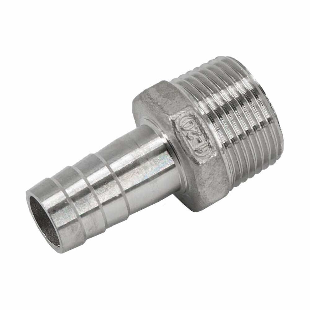 Штуцер елочка нержавеющий NEWKEY AISI304 DN25 x 20mm (1 x 20mm), (CF8), PN16 набор 2 шт. NAB2-NK-FHN25x20/4