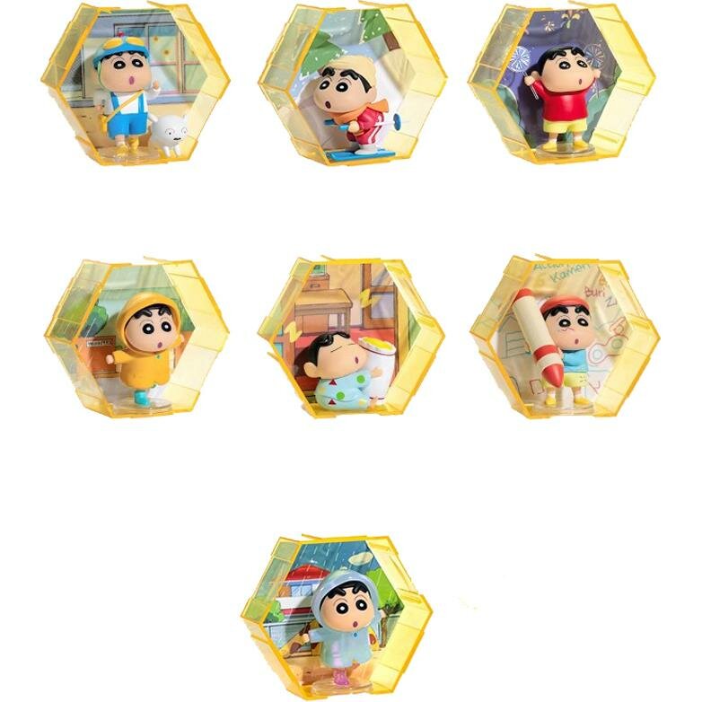Коллекционные фигурки-сюрпризы унисекс MINISO x Crayon Shinchan, Single Mystery Box (Random Pick)